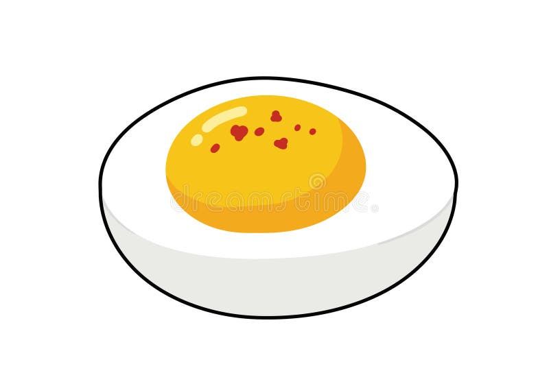 A Deviled Egg Cartoon Character Holding a Flaming Pitch Fork Stock ...