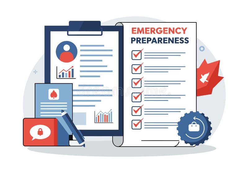 Emergency Preparedness Clipart Stock Vector - Illustration of ...