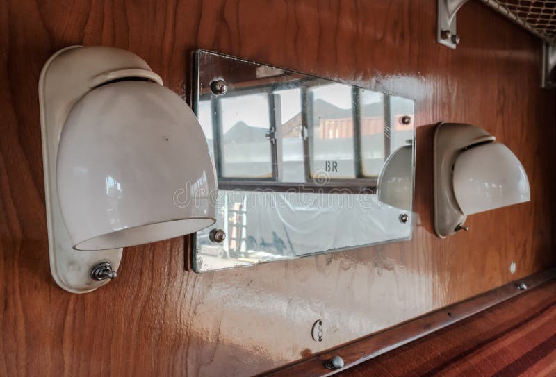 Period View of a First-class Train Compartment from a Bygone Era. Stock ...