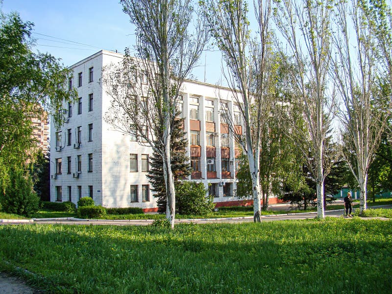Image Shows a European-style Multi-story Building with Windows ...