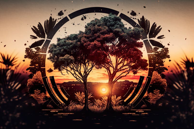 Exploring a World of Color in Abstract Art AI Generated Illustration ...