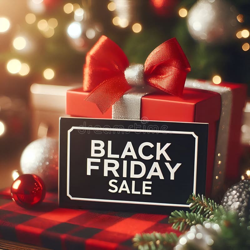 "Black Friday Sale" in Bold White Letters Stock Illustration ...