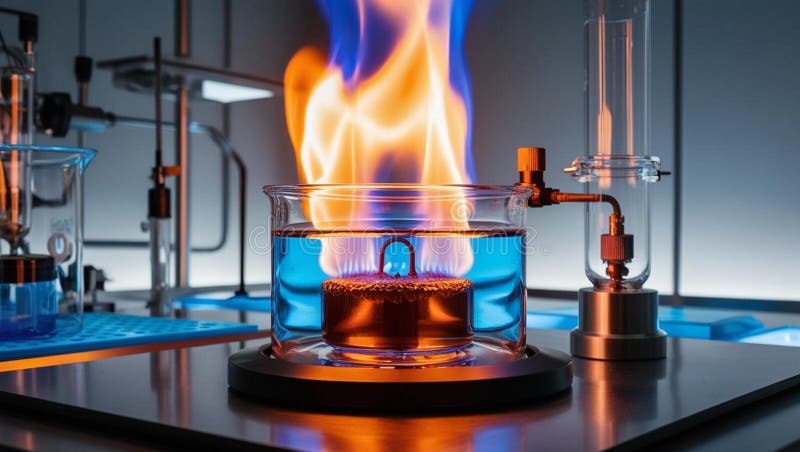 This Image Shows a Fire Investigation Laboratory Stock Illustration ...