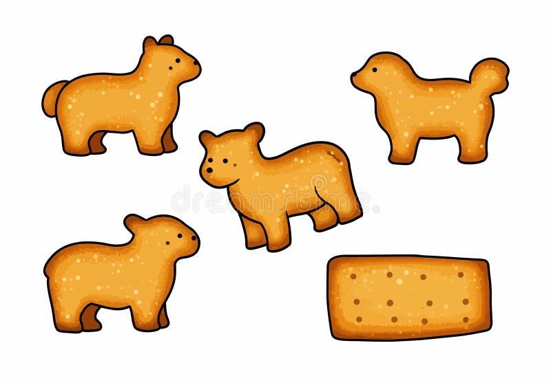 Animal cracker clip art stock vector. Illustration of simple - 367277101