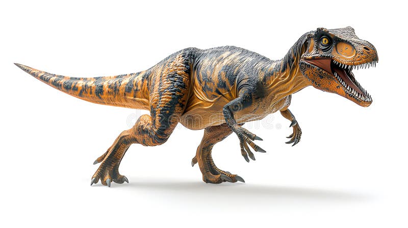 Full-Body Side Profile of an Allosaurus Stock Illustration ...