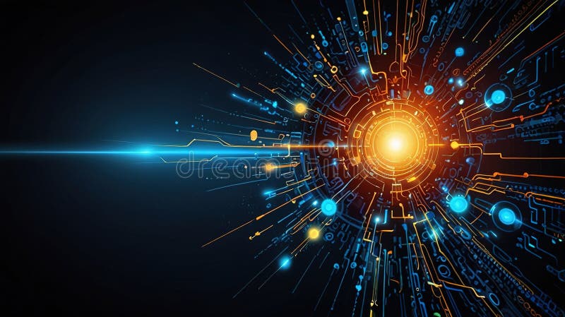 Creative Inovative Technology Background Stock Illustration ...