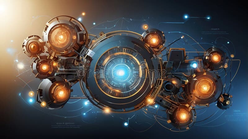 Creative Inovative Technology Background Stock Illustration ...