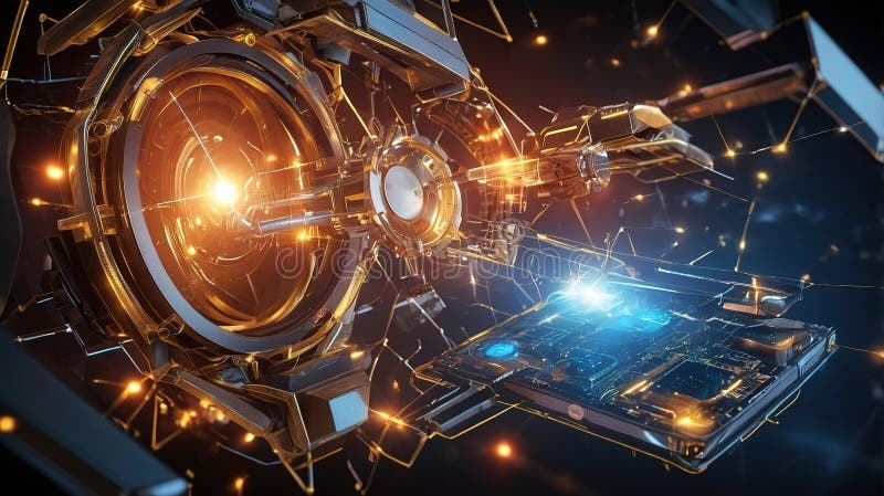 Creative Inovative Technology Background Stock Illustration ...