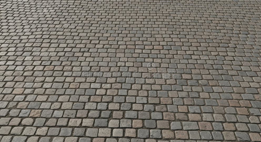 Gray Cobblestone Pavement Texture Background Pattern Stock Illustration - Illustration of square ...