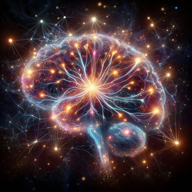 A Conceptual Representation of the Human Brain. Stock Image - Image of ...