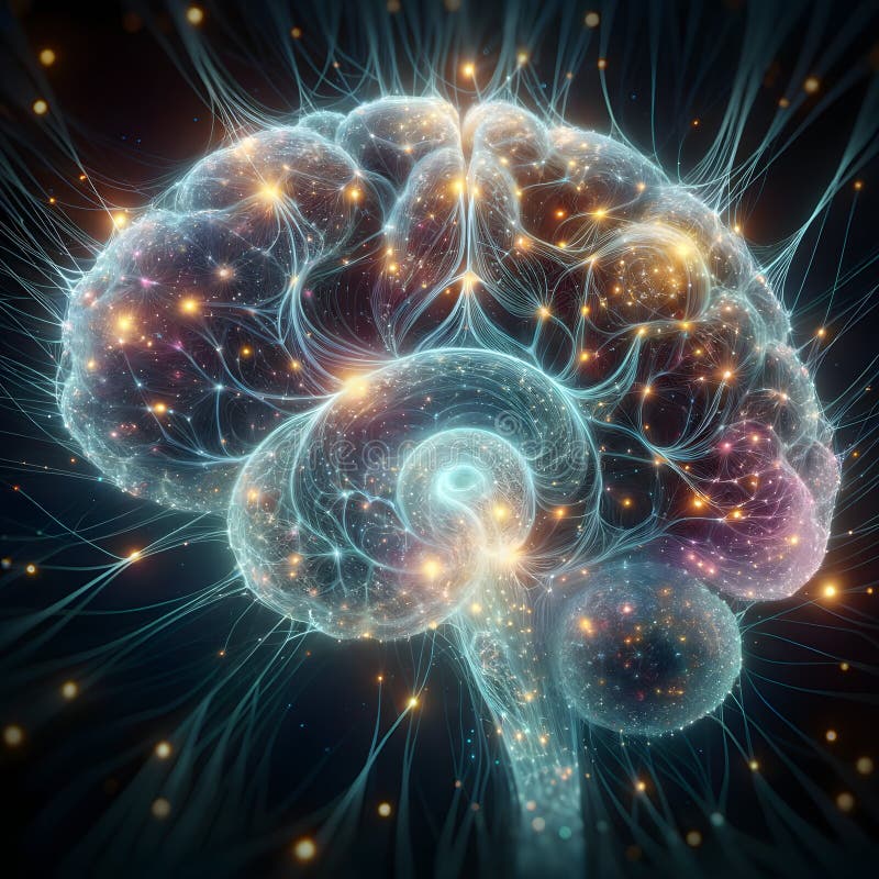 A Conceptual Representation of the Human Brain. Stock Photo - Image of ...