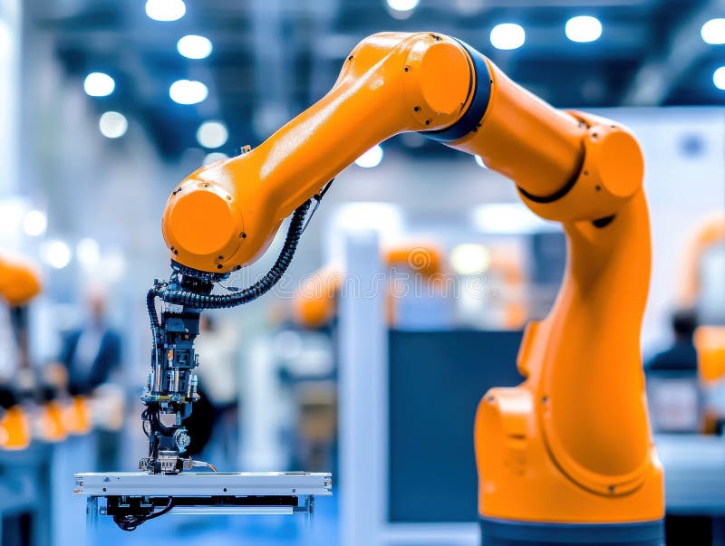 Image Shows an Industrial Setting Focused on Robotic Automation ...