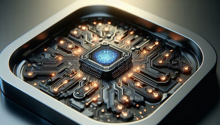 The Image Shows an Innovative Chip Designed To Integrate AI ...