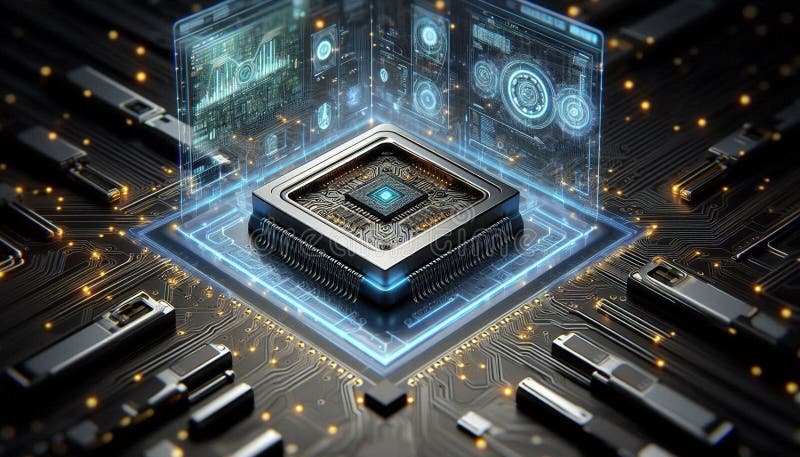 The Image Shows an Innovative Chip Designed To Integrate AI ...