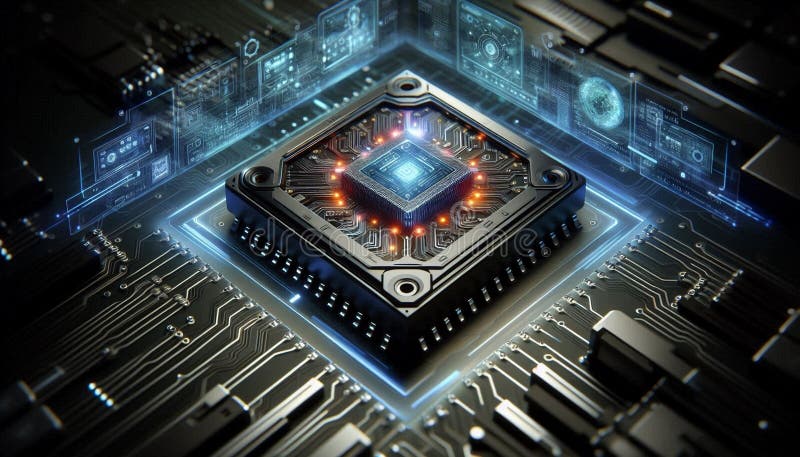 The Image Shows an Innovative Chip Designed To Integrate AI ...