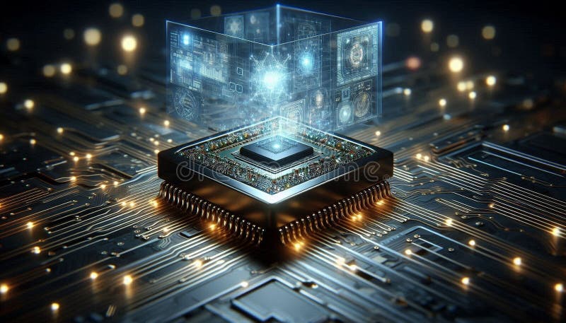The Image Shows an Innovative Chip Designed To Integrate AI ...
