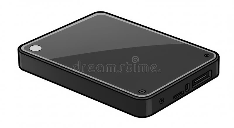 External Hard Drive Isometric Vector Design Stock Illustration ...