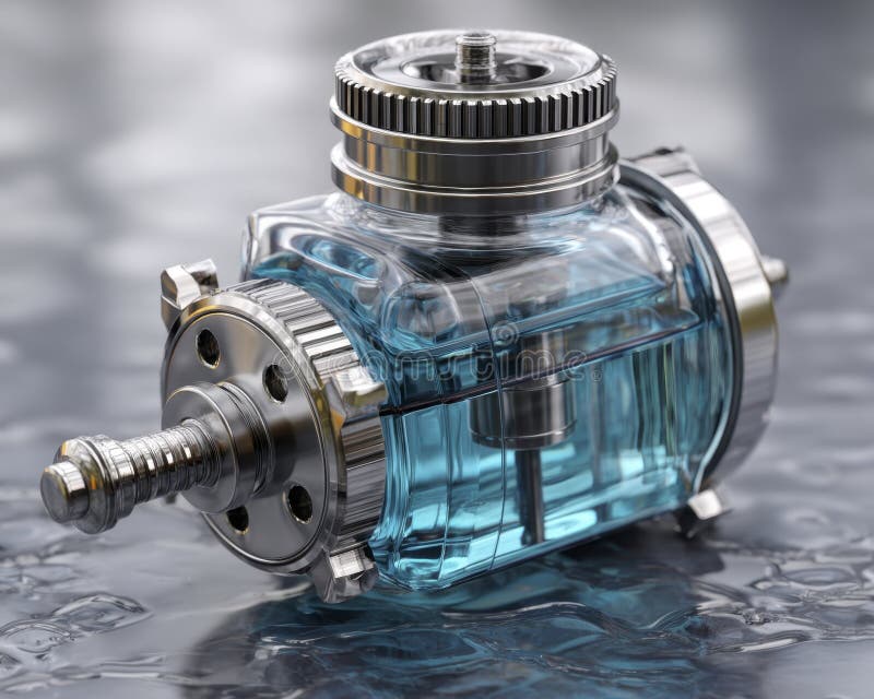 This Image Shows a Laboratory-grade Glass Container Meticulously ...