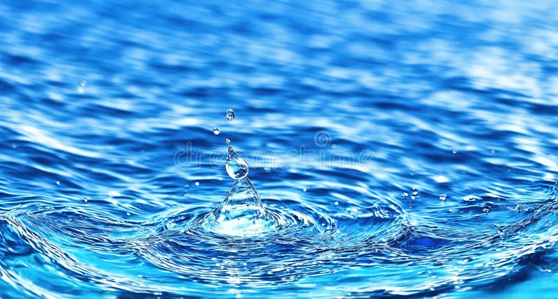 A Drop of Water Falling into the Ocean Stock Image - Image of ocean ...