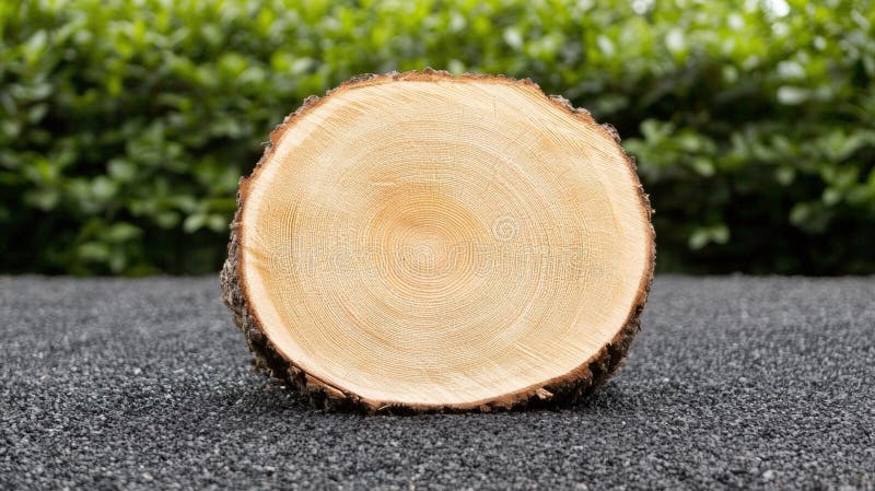 A Tree Stump with Concentric Rings. Stock Photo - Image of generated ...