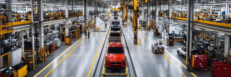 Industrial Production Line Environment Stock Illustration ...