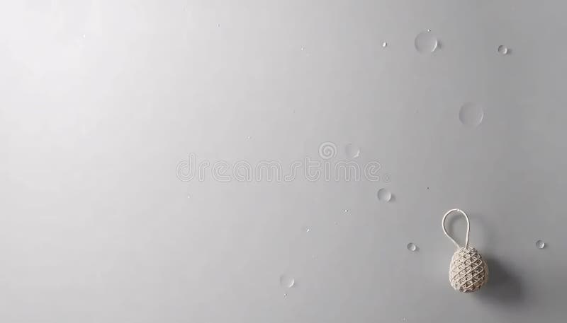 The Image Shows a Light Grey Background with a Small White Ornament and ...