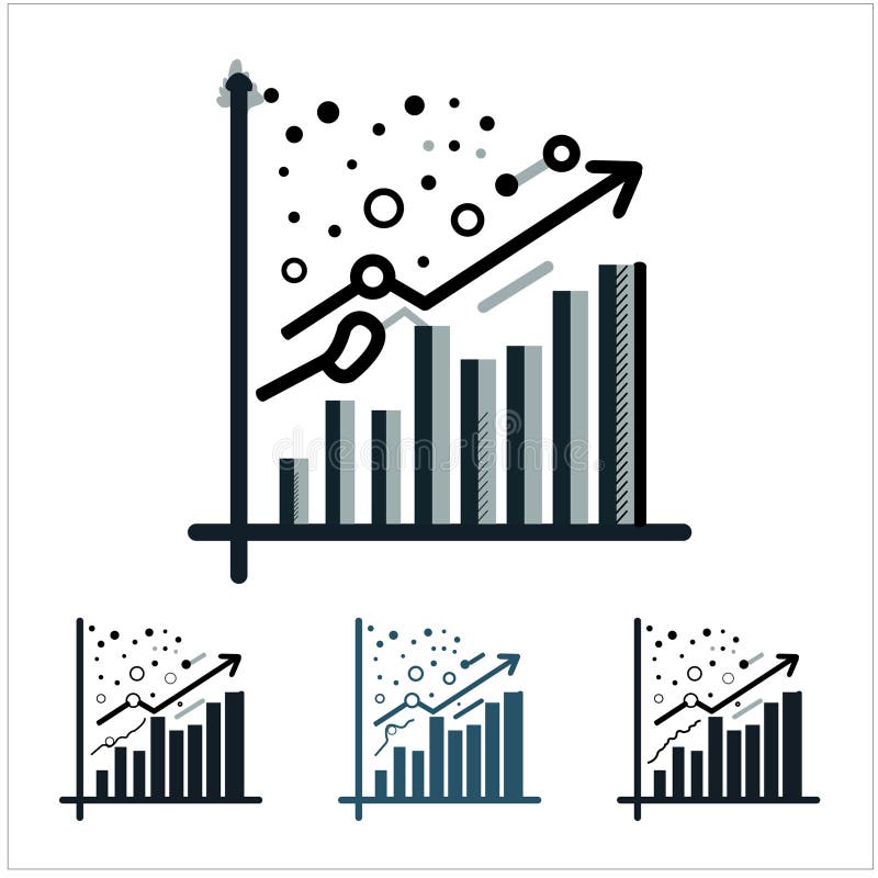 The Image Shows a Line Graph with an Upward Trend, Symbolizing Growth ...