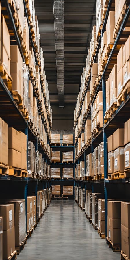 Organized Storage Area with Shelves Stock Illustration - Illustration ...