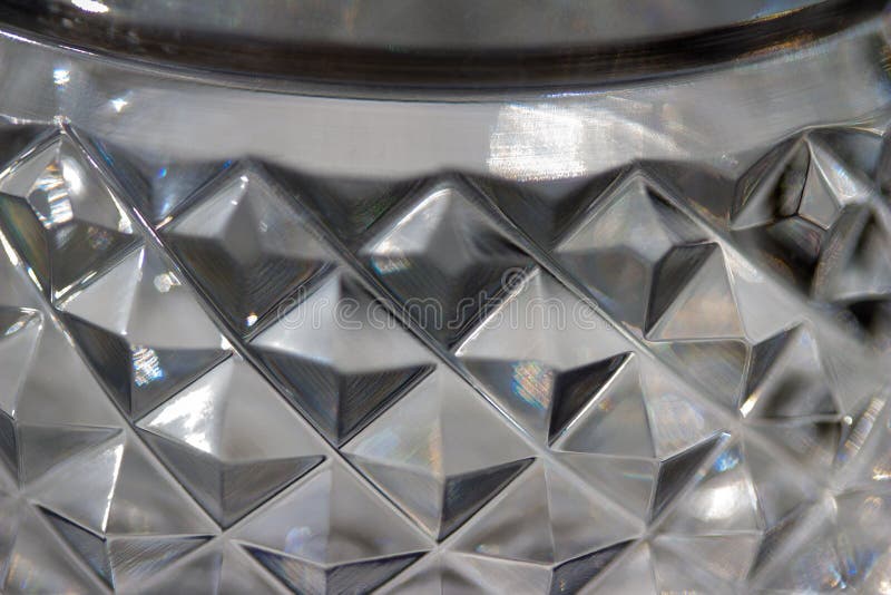 Macro Art Background of Lead Crystal Glass Textures Stock Image - Image ...