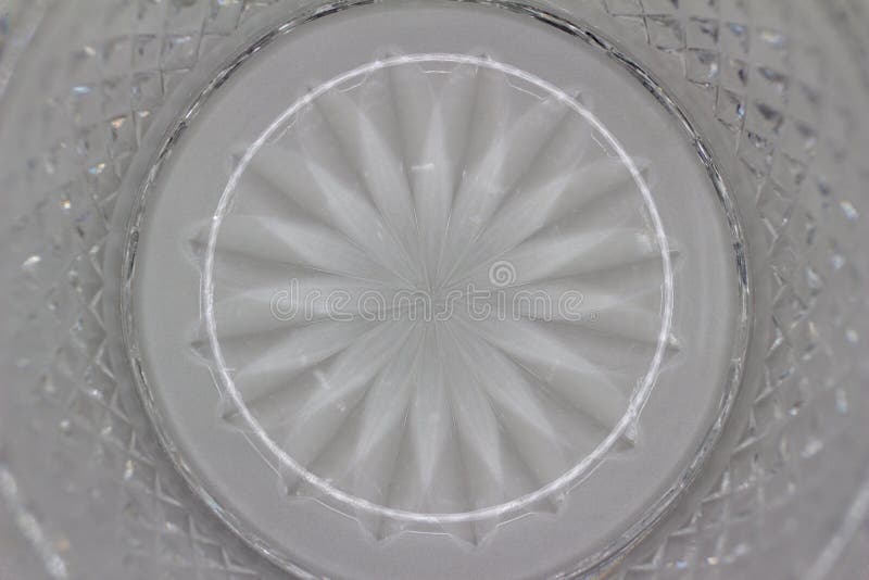 Macro Abstract Texture Background of a Round Crystal Glass Surface ...