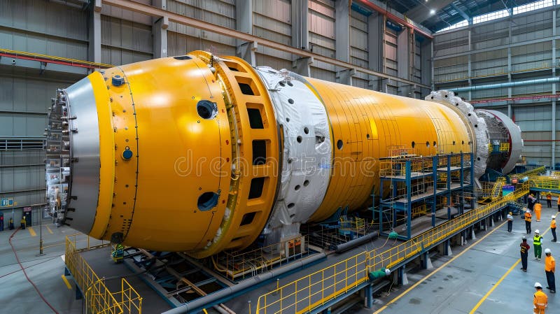 Giant Industrial Machine Assembly Stock Photo - Image of machine ...