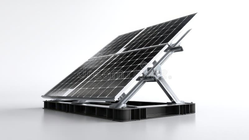 Adjustable Solar Panel Mount Stock Illustration - Illustration of panel ...