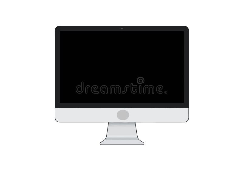 Mac Computer Clipart. stock illustration. Illustration of computer ...