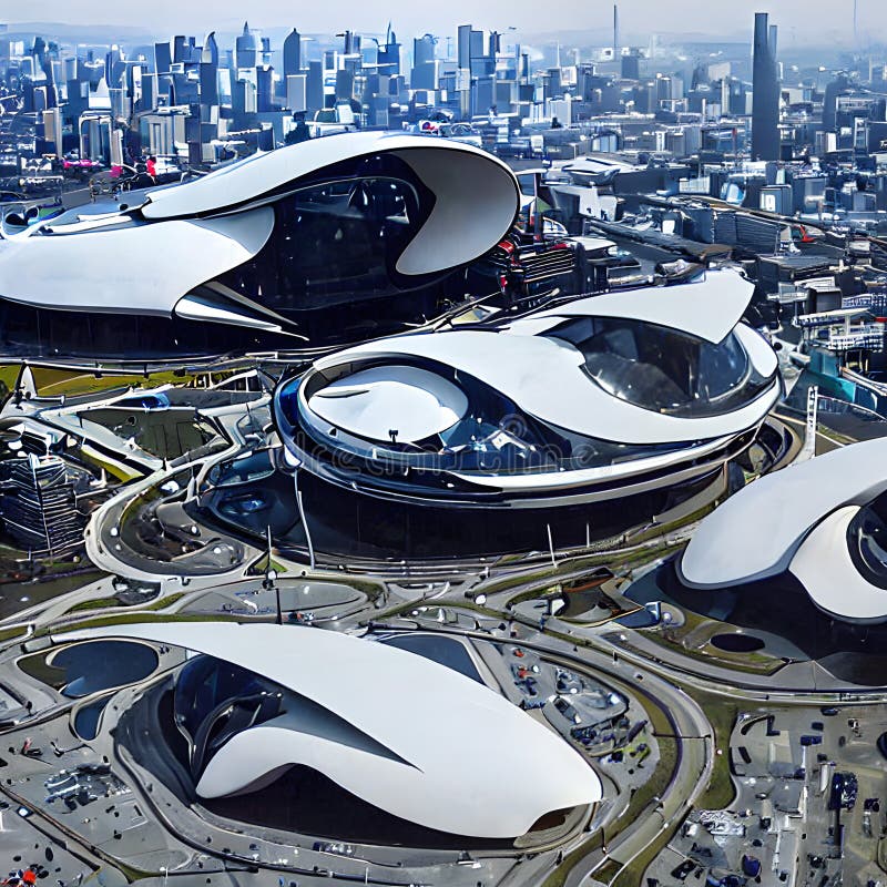 A Modern, Futuristic Complex of Buildings with a Very Distinctive ...