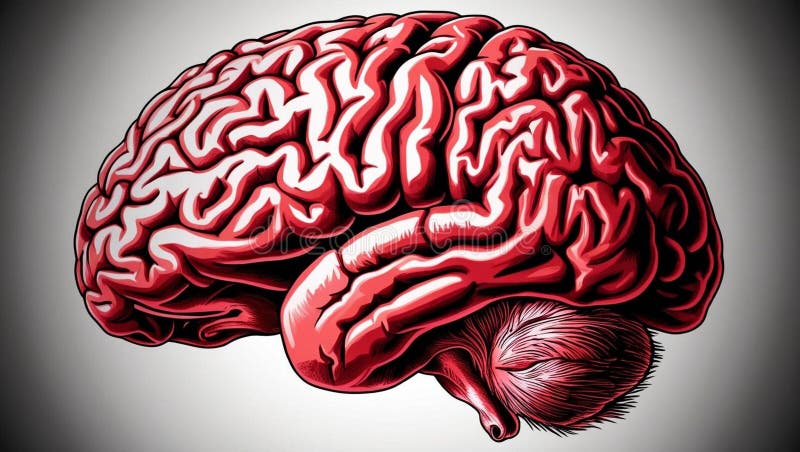 Monkey Brain: Structure and Function Stock Illustration - Illustration ...