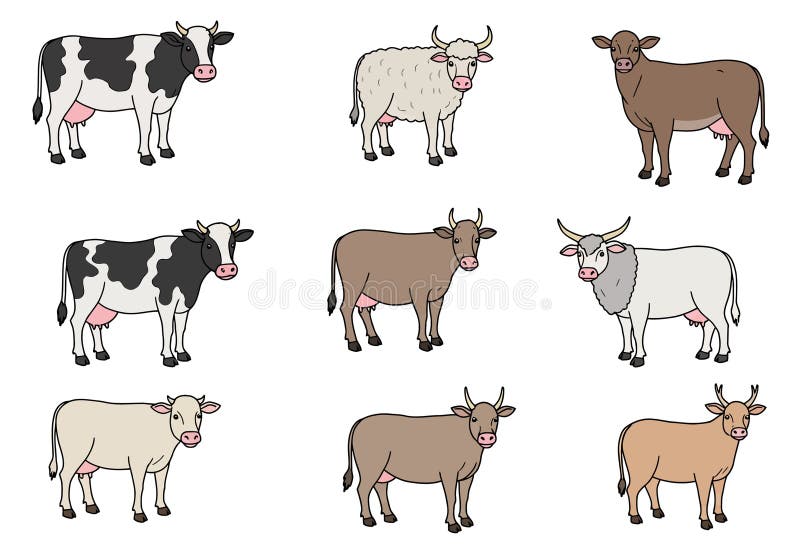 Farm animals clipart stock illustration. Illustration of fluffy - 367277738