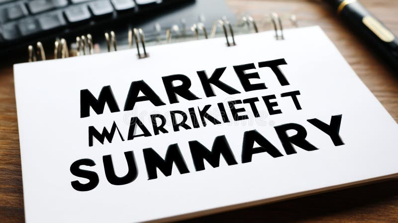 Market Summary Report stock illustration. Illustration of performance ...