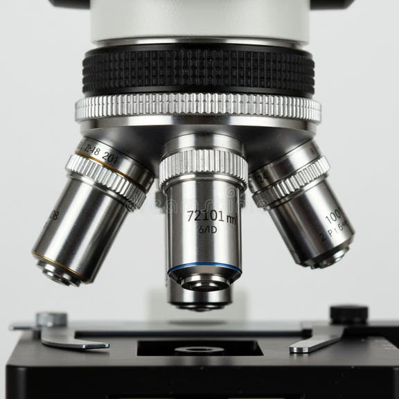 This Image Shows the Objective Lenses of a Microscope. the Microscope ...