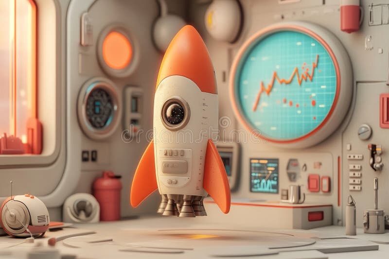 Growth Rocket Chart Transparent Background Stock Photos - Free ...