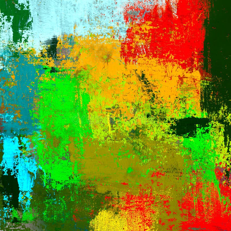 Oil Painting on Canvas Handmade. Abstract Art Texture. Colorful Texture ...