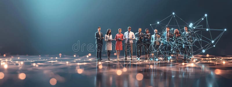 The Image Shows People on the Network or Connected To the Internet in a ...