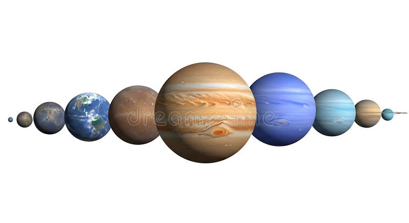 Planets Solar System Aligned Stock Illustrations – 216 Planets Solar ...