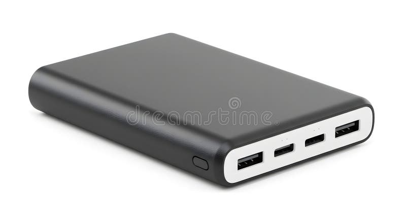 Portable Power Bank for Electronic Devices Stock Illustration ...