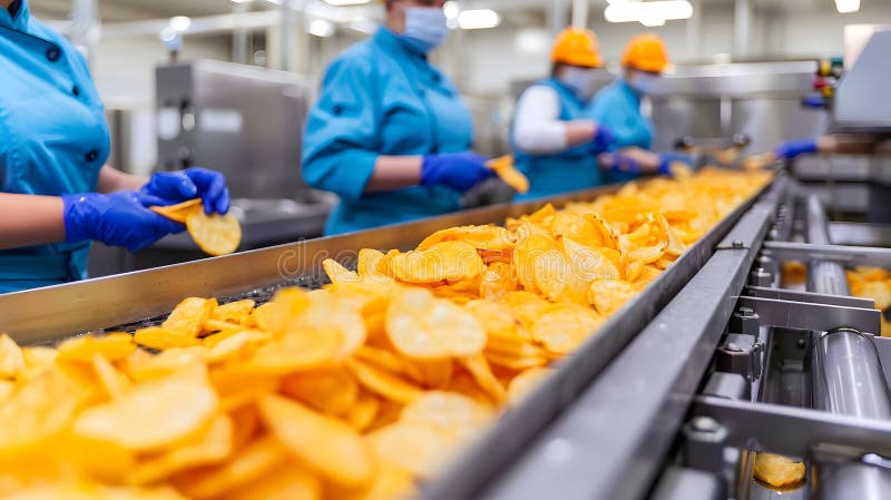 Potato Chip Production Line Stock Photos - Free & Royalty-Free Stock ...