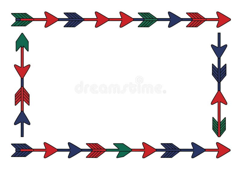 Arrow border clip art stock vector. Illustration of straight - 368719367