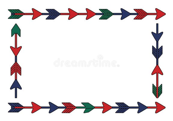 Arrow border clip art stock vector. Illustration of straight - 368719367
