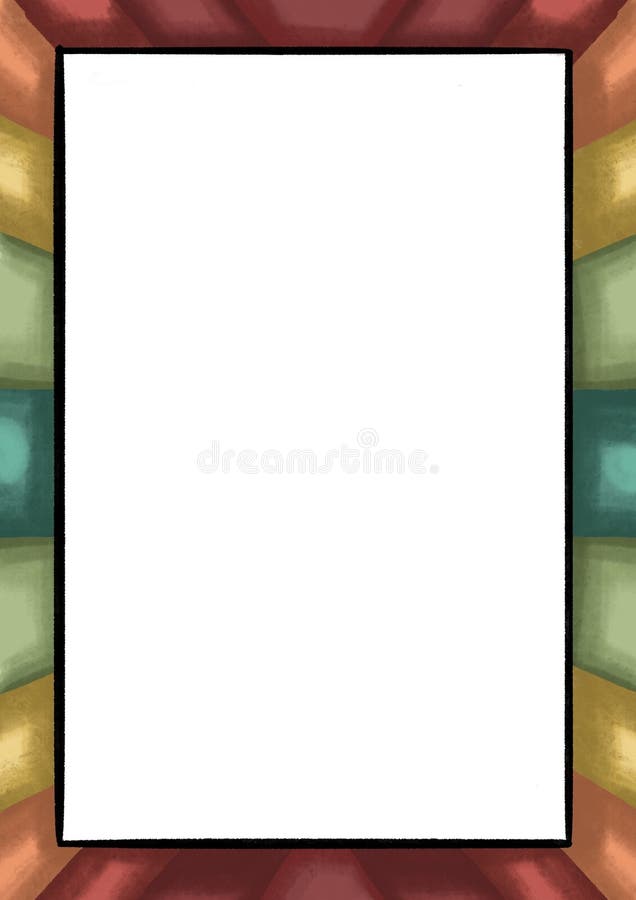 The Image Shows a Rectangular Frame with a Checkered Border Design ...