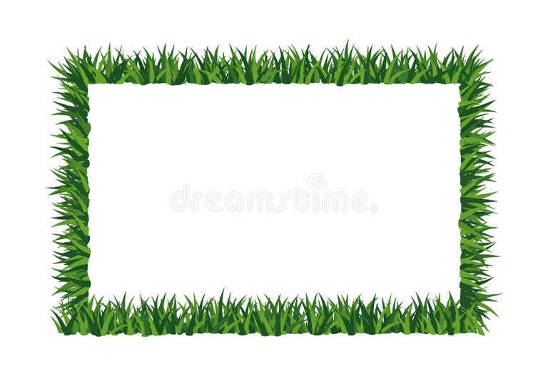 Grass Frame Border Clip Art Stock Vector - Illustration of border ...