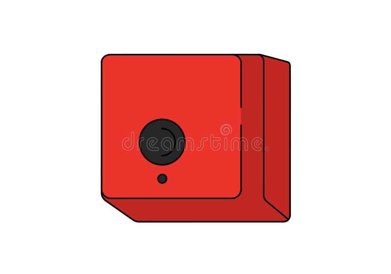 Fire alarm clip art stock vector. Illustration of device - 369412260