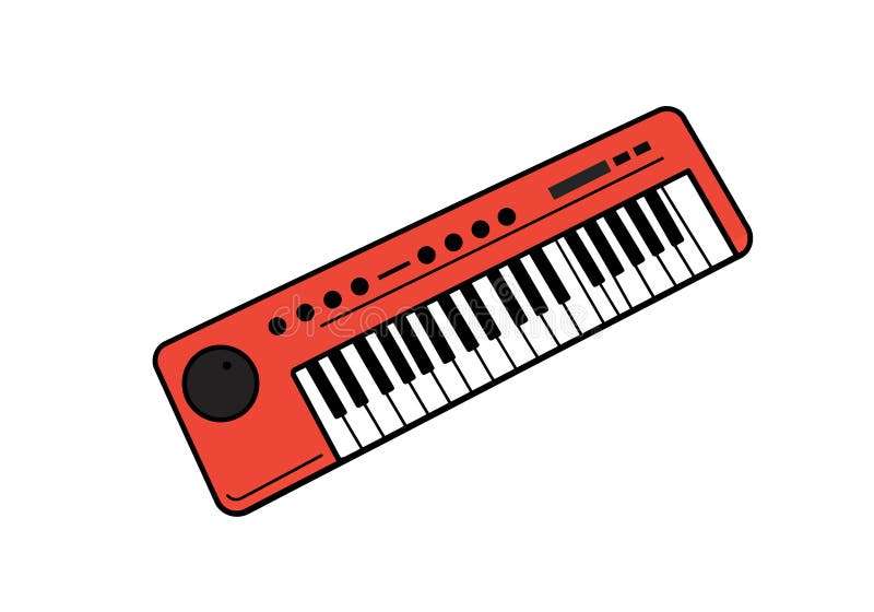 Keytar clipart stock vector. Illustration of black, colorful - 372280133